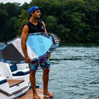 China OEM 49'' Wakesurf Board Glass Fiber Board for Unisex Applicable People 125.5*52cm for sale