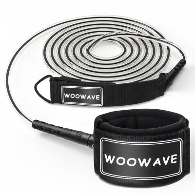China 0.16-0.4kg SUP and Kayak Paddle Board Surf Leash with Single Layer Padded Wrist Strap for sale