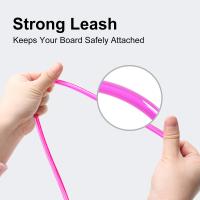 China Lightweight WOOWAVE Surfing Surf Leash with Key Pocket Unisex Applicable 0.16-0.4kg for sale