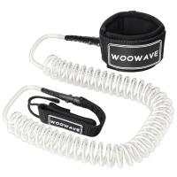 China 10' Coiled SUP Leash for WOOWAVE Stand up Paddle Board TPU Material Combo Set Offered for sale
