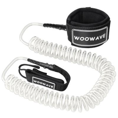 China 10' Coiled SUP Leash for WOOWAVE Stand up Paddle Board TPU Material Combo Set Offered for sale