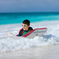China Short and Lightweight EPS XPE HDPE Surfboard Ideal for 60-120lbs Rider Weight for sale