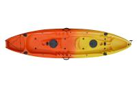 China LLDPE/HDPE Material 2 Person Canoe for Family Kayaking Woowave Gradient Fishing Kayak for sale