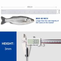 China Handline Fishing WOOWAVE EVA Fish Ruler Foam Rolling Adhesive Fish Measuring for Ocean for sale