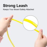 China 6'7'8'9'10'11'12' Surfboard Leash with Strong and Durable Coil or Straight Cord for sale
