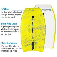 China Soft Surfboard for Water Entertainment Rider Height 2'-4' 60cm-120cm Yellow Adventure for sale