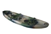 China Load Capacity 300kgs/661lbs Army Green Tandem Kayak for Lakes Rivers Fishing Woowave for sale