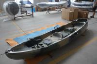 China Load Capacity 300kgs/661lbs Army Green Tandem Kayak for Lakes Rivers Fishing Woowave for sale