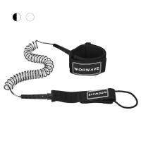 China 8/10 FT TPU Coiled Surfing Leash Rubber Logo for Surfboard and Shortboard for sale