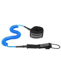 China 10' Coiled SUP Leash TPU Custom Paddleboard Leash OEM Surf Leash for Stand up Paddle Board for sale