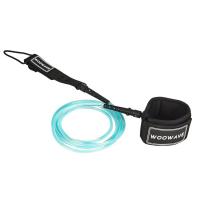 China 6'-12' Surfboard Leash with Single Layer Padded Wrist Strap and Custom Color Size for sale
