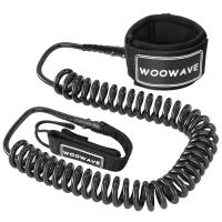 China 7mm Thickness Coiled Ankle Surf Leash for SUP Board in Black/Red/Green/Yellow/Blue for sale