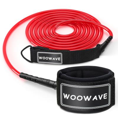 China Straight TPU Surfboard Leash with Polyurethane Coil 5.5mm/7mm/8mm Diameter for sale