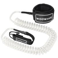 China Multi Color Surfboard Leash with Polyurethane Coil and Single Layer Padded Wrist Strap for sale