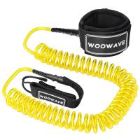 China Stainless Steel Double Swivels Durable Body Board Leashes for 6'7'8'9'10'11' Boards for sale