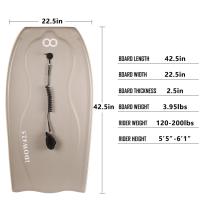 China 22.5 Inch WOOWAVE Custom Bodyboard for Water Sports Professional Foam Board for sale
