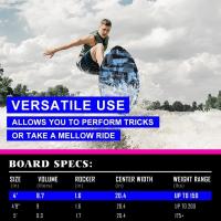 China 49'' Wakesurf Board Glass Stand Up Paddle Board Surfboard Blue Applicable People Unisex for sale