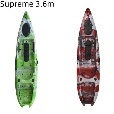 China Outdoor HDPE 3.6m Rowing Boat with Paddle Seat 1 Person Capacity for sale