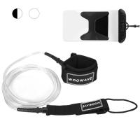 China TPU 10ft Surfing Surfboard Surf Leash with Rubber Logo/Silk Logo 0.16-0.4kg for sale