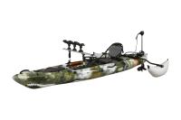 China 395*92*35cm Single Fishing Kayak Woowave Design With Pedal Drive and Electric Motor for sale
