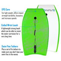 China Surfing Board Inflatable Body Board with EPS Core 1.96 Inch Thickness 18.8 Inch Width for sale