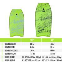 China Modern 36'' Body Board for Adult Bodyboard with EPS Core Woowave Fashion Water Sports for sale