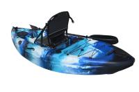 China Discover the Beauty of Lakes Rivers with Our Blue Camouflage 2.7m Single Person Kayak for sale
