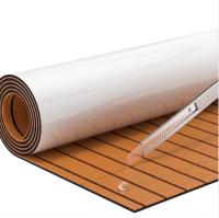 China Waterproof Boat Flooring EVA Foam Sheet for Yacht Decking in Brush Grooved Surface for sale