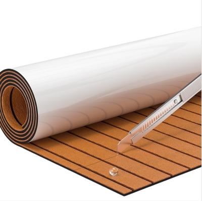 China Waterproof Boat Flooring EVA Foam Sheet for Yacht Decking in Brush Grooved Surface for sale