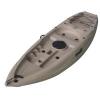 China Grey 2.7m HDPE Plastic Fishing Kayak for Touring and Rowing within 90 Characters for sale