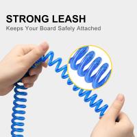 China 5.5mm/7mm/8mm Surfboard Leash for Unisex Paddle Board Safety and Surfing Accessories for sale