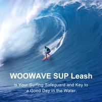 China 5.5mm/7mm/8mm Surfboard Leash for Unisex Paddle Board Safety and Surfing Accessories for sale