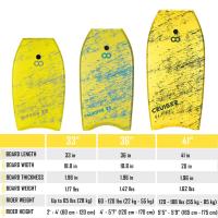 China 33inch XPE Body Board for Beach Kids Surfing Rider Height 2'-4' 60cm-120cm XPE Material for sale