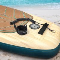China Rubber Logo Surfing Leg Rope for Lakes Rivers WOOWAVE Sup Paddle Board Surfing Leash for sale