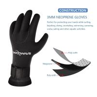 China Custom Neoprene Waterproof 3MM Five Finger Watersports Snorkeling Canoeing Gloves for sale