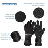 China Custom Neoprene Waterproof 3MM Five Finger Watersports Snorkeling Canoeing Gloves for sale