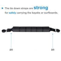 China Universal Car Rack for Kayak/Surfboard Black Load Capacity 65kgs Kayak/Surfboard Roof Rack for sale
