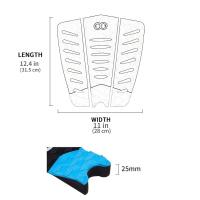 China Customized EVA Foam Surf Decking Pad for Lakes Rivers WOOWAVE Knee Board Traction Pad for sale