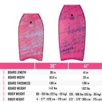 China XPE 41inch Bodyboards for Adults Swim Surfboard 1.96 Inch Thickness and Leash Included for sale
