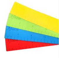 China Superior Marine Grade EVA Fishing Ruler Woowave Brown EVA Foam Custom Measure Fish Rulers for sale