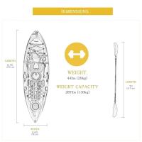 China NO Inflatable Drop Stitch Core River Pedal Kayak for 2 Adults Sit and Fish in Comfort for sale