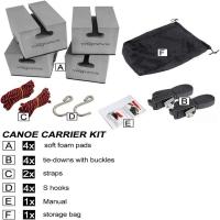 China WOOWAVE Deluxe Soft Foam Block Canoe Carrier Kit for Lakes Rivers Easy to Install for sale