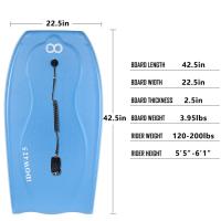 China Kids and Adults PE Core Bodyboard with High Durability Rider Weight 120-200lbs for sale