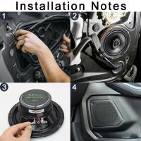 China Set of 2 Full Range Coaxial Car Speakers with 6.5 Inches Subwoofer and 1500Hz Tweeter for sale