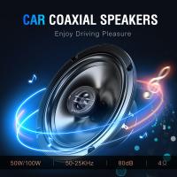 China Set of 2 Full Range Coaxial Car Speakers with 6.5 Inches Subwoofer and 1500Hz Tweeter for sale
