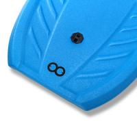 China Hand Leash Swimming Board 2.3 Inch BLUE Woowave EPS Core Bodyboard for Adult Fun for sale