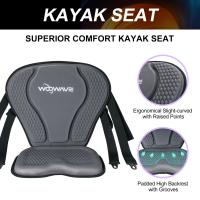 China Small Bag Included Black Thicker Style Kayak Seat for Fishing Boat 20.2*18.6x2.9inches for sale