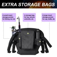 China Small Bag Included Black Thicker Style Kayak Seat for Fishing Boat 20.2*18.6x2.9inches for sale