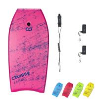 China 41 Inch Kids Swim Surfboard Pink Body Board Bodyboard with Leash EPS XPE HDPE Material for sale