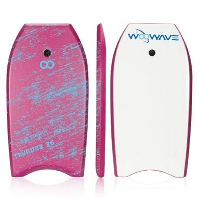 China 36' Foam Bodyboard With Leash And Fin Beginner Level 1.42lbs Professional WOOWAVE for sale